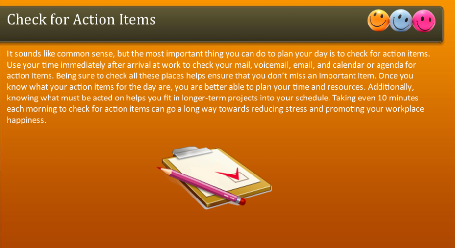 Check for Action Items - FreshSkills